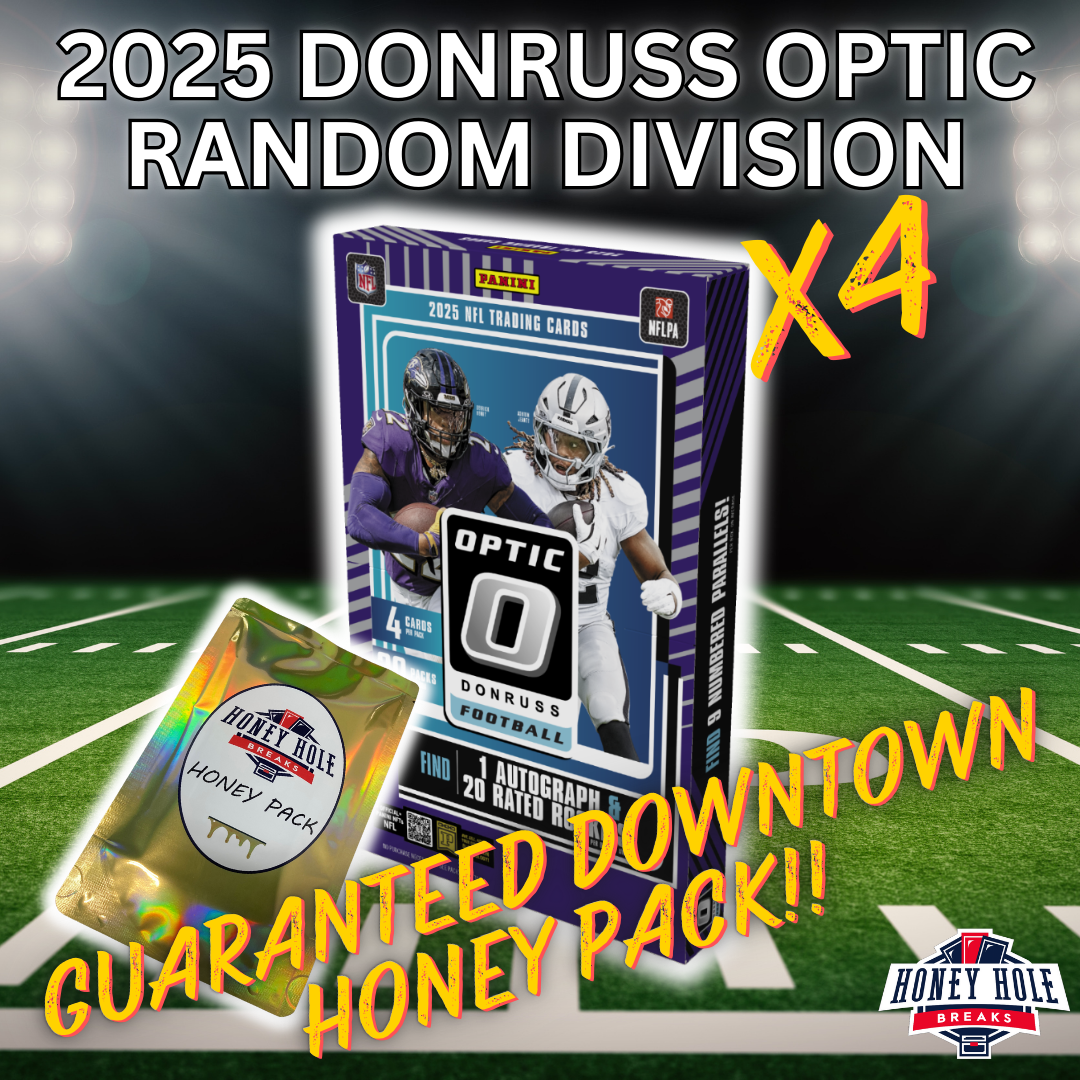 4x 2025 Panini Donruss Optic Football Hobby - RANDOM DIVISION Break #1 ...
